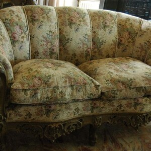 Italian Rococo Sofa and Chairs - White - Etsy