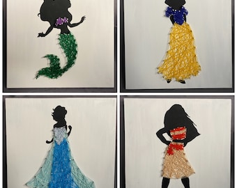 Princess String Art | Etsy