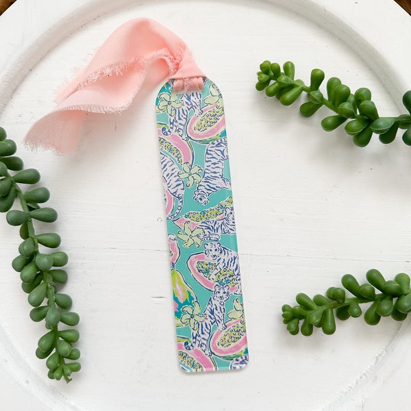 Preppy Bookmark - Etsy