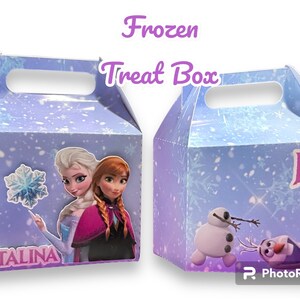 Frozen Party Favor Box Pack of 6 - Etsy