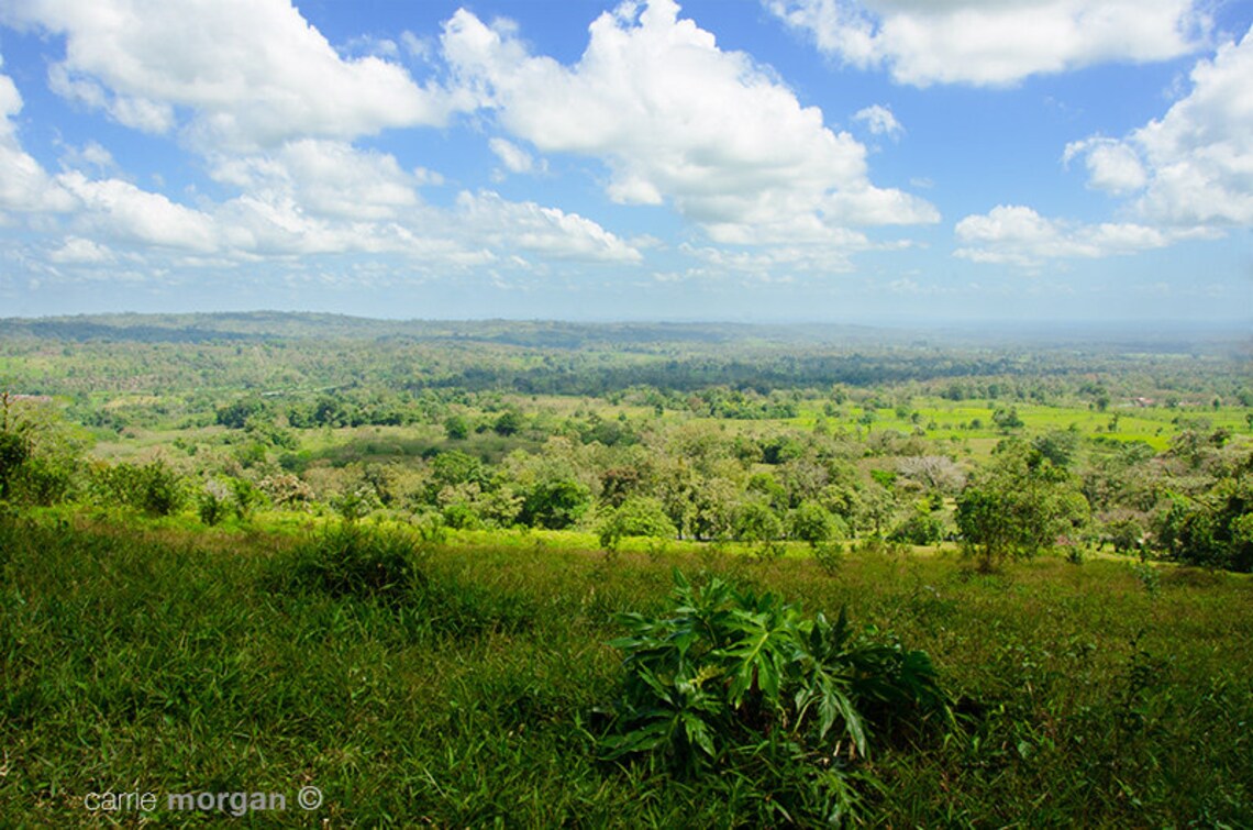 Costa Rica Landscape Photography, Blue and Green Home Decor,tropical ...