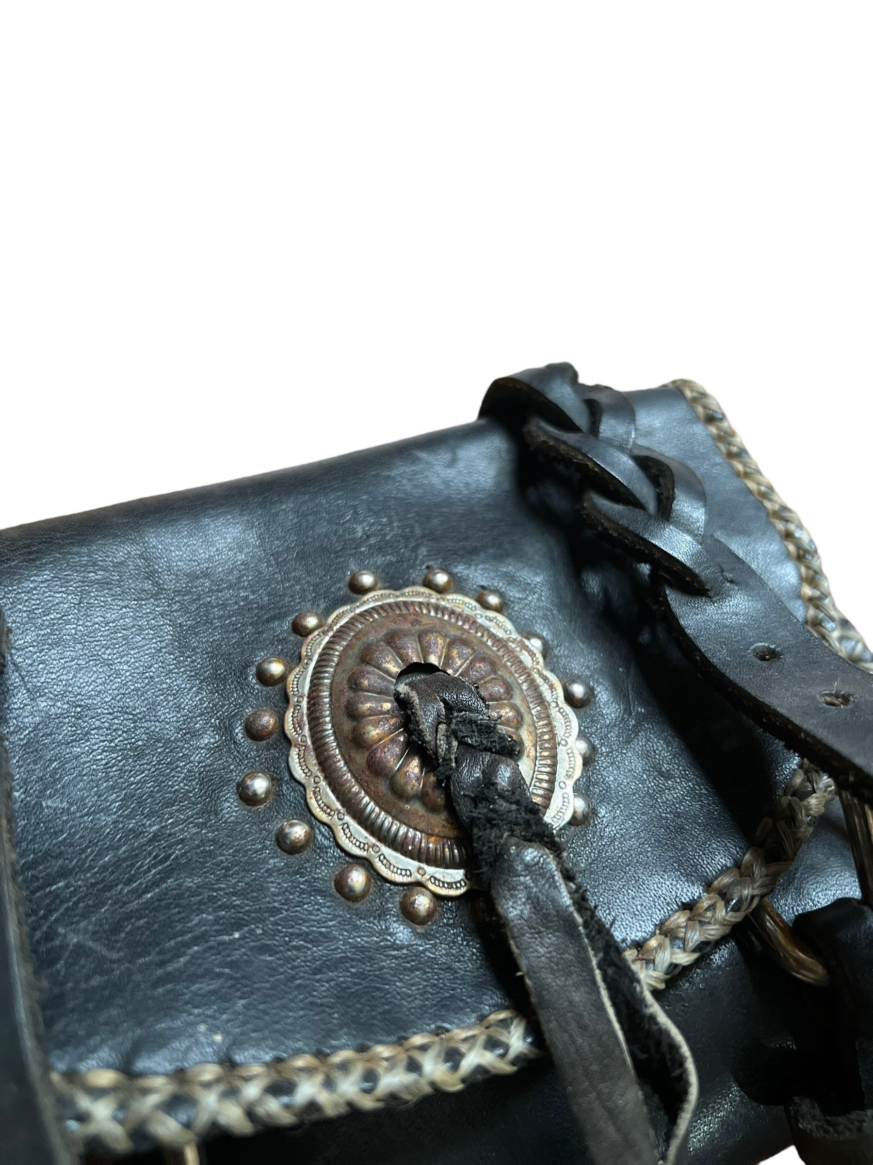 Timeless Vintage Biker Stunning Handmade Small Saddle Bag Purse With ...