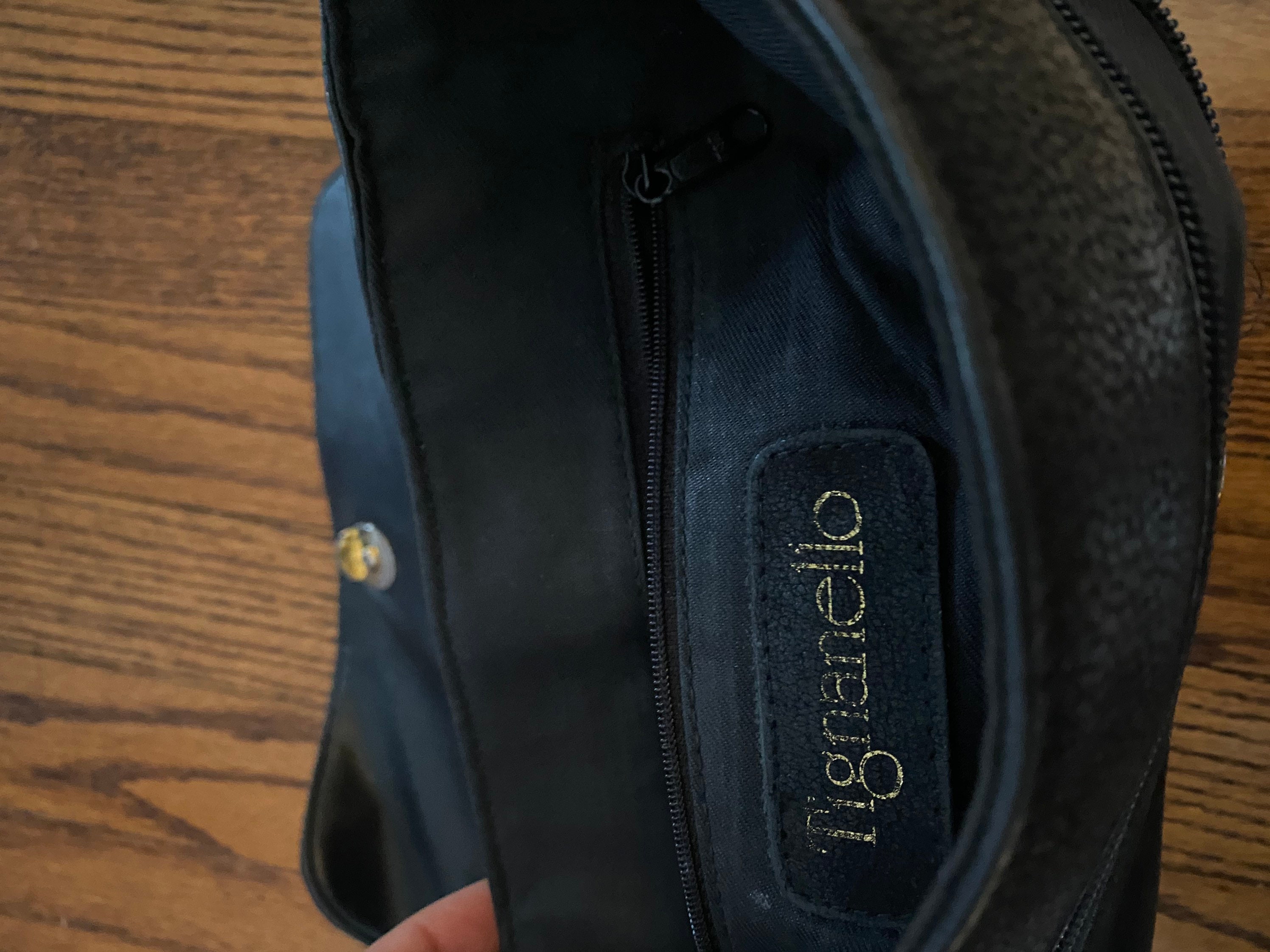 Vintage Tignanello Iconic and Classic Black Leather Purse With Tassel ...