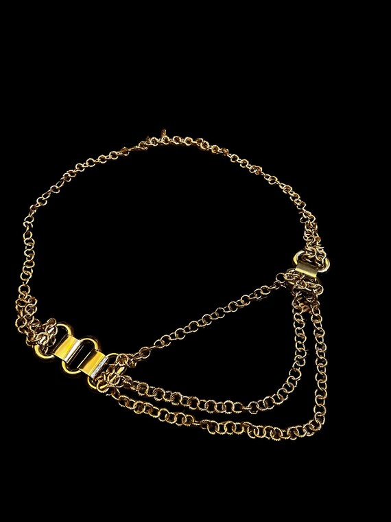 vintage gold chain gypsy belt - Gem vintage gold chain gypsy belt - Gem