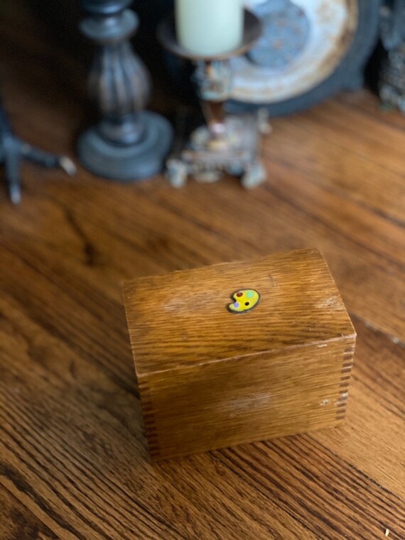 Rustic epic hand made dove tail wooden artist pallet … - Gem