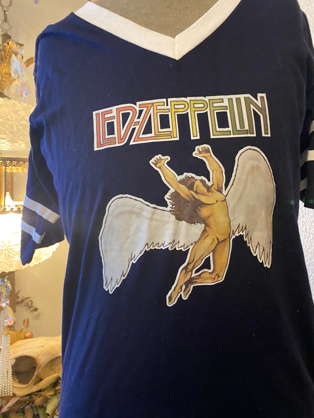 Fantastic Vintage Iron on Led Zeppelin Baseball T-shirt Unisex Small - Etsy