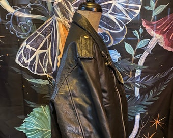 Timeless Vintage Unik Lined Real Leather Biker Jacket Youth Timeless Vintage Unik Lined Real Leather Biker Jacket Youth