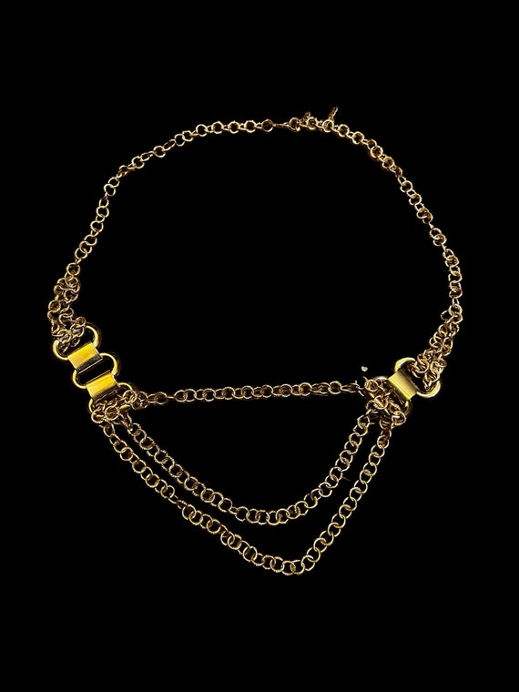 vintage gold chain gypsy belt - Gem vintage gold chain gypsy belt - Gem