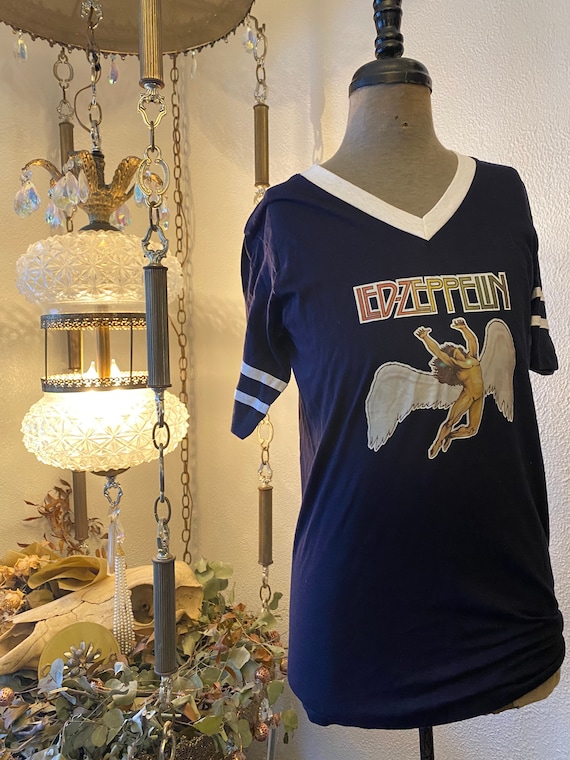 Fantastic vintage iron on Led Zeppelin baseball t-sh… - Gem