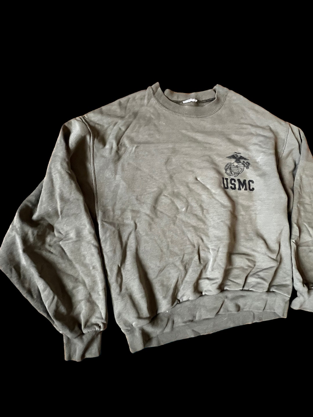Vintage 1970 Single Stitch Paper Thin USMC Crewneck Sweatshirt Unisex ...