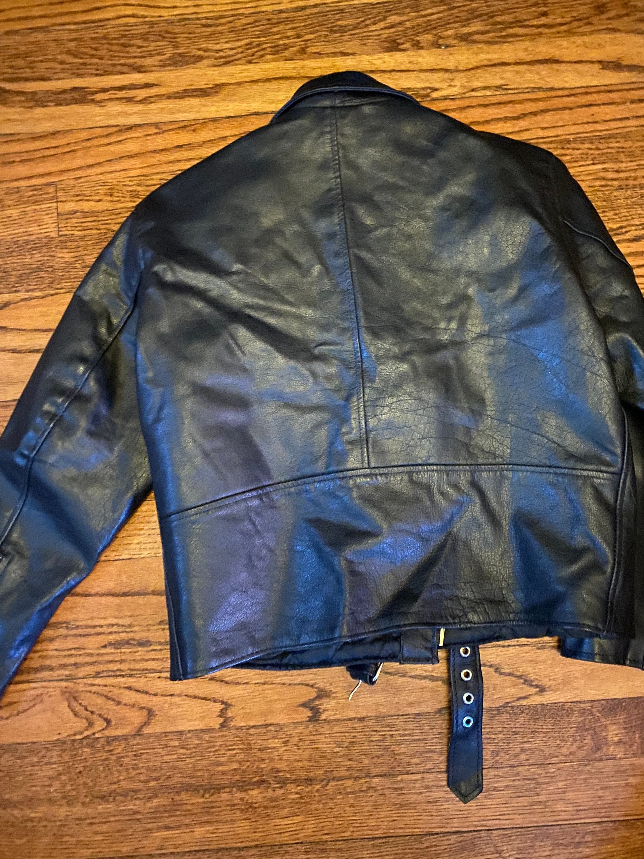 Timeless Vintage Unik Lined Real Leather Biker Jacket Youth Timeless Vintage Unik Lined Real Leather Biker Jacket Youth