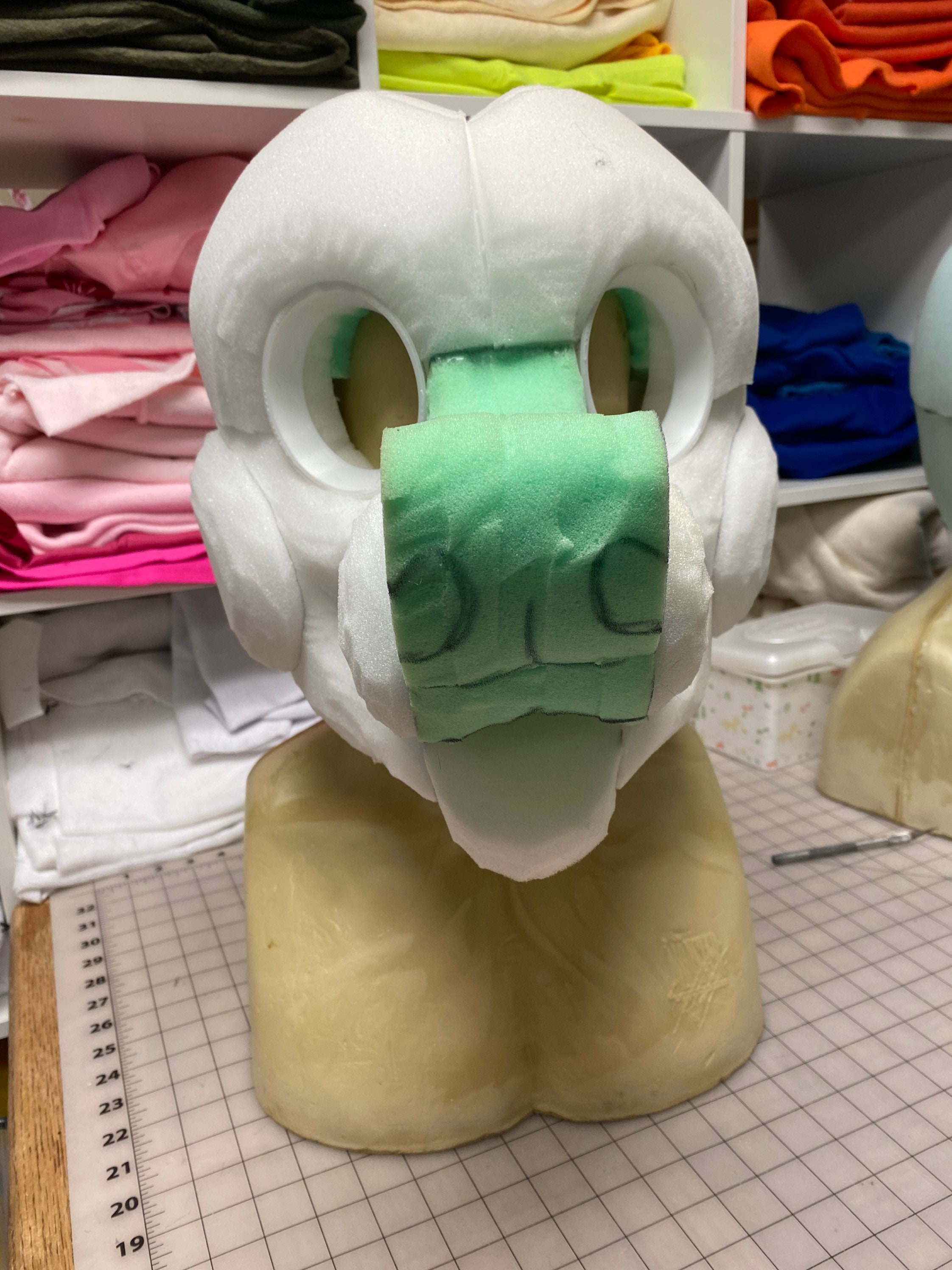 Custom Fursuit Head Mask YCH Furry Foam Base | Etsy
