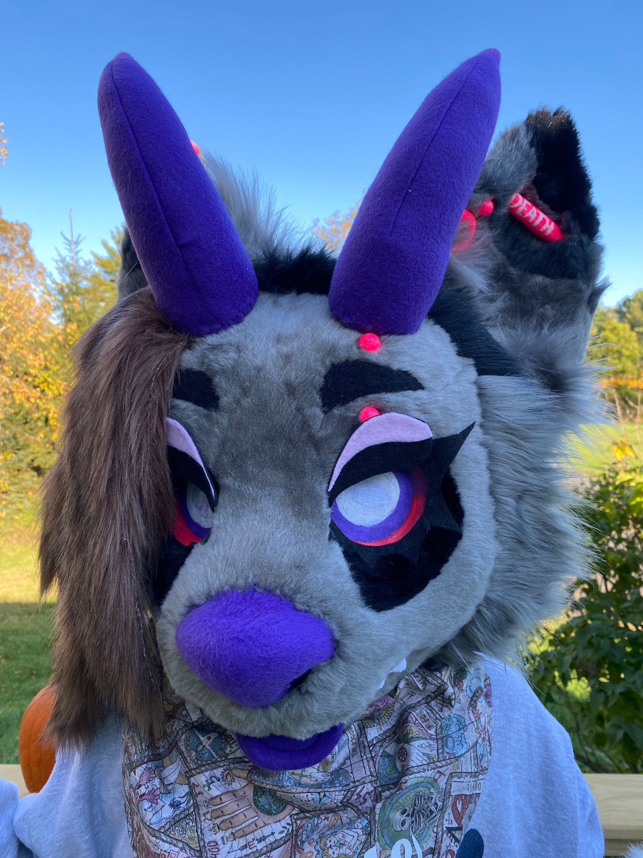 Pickable Fursuit Nose 3D Print Fleece Plush Furry Canine Feline ...