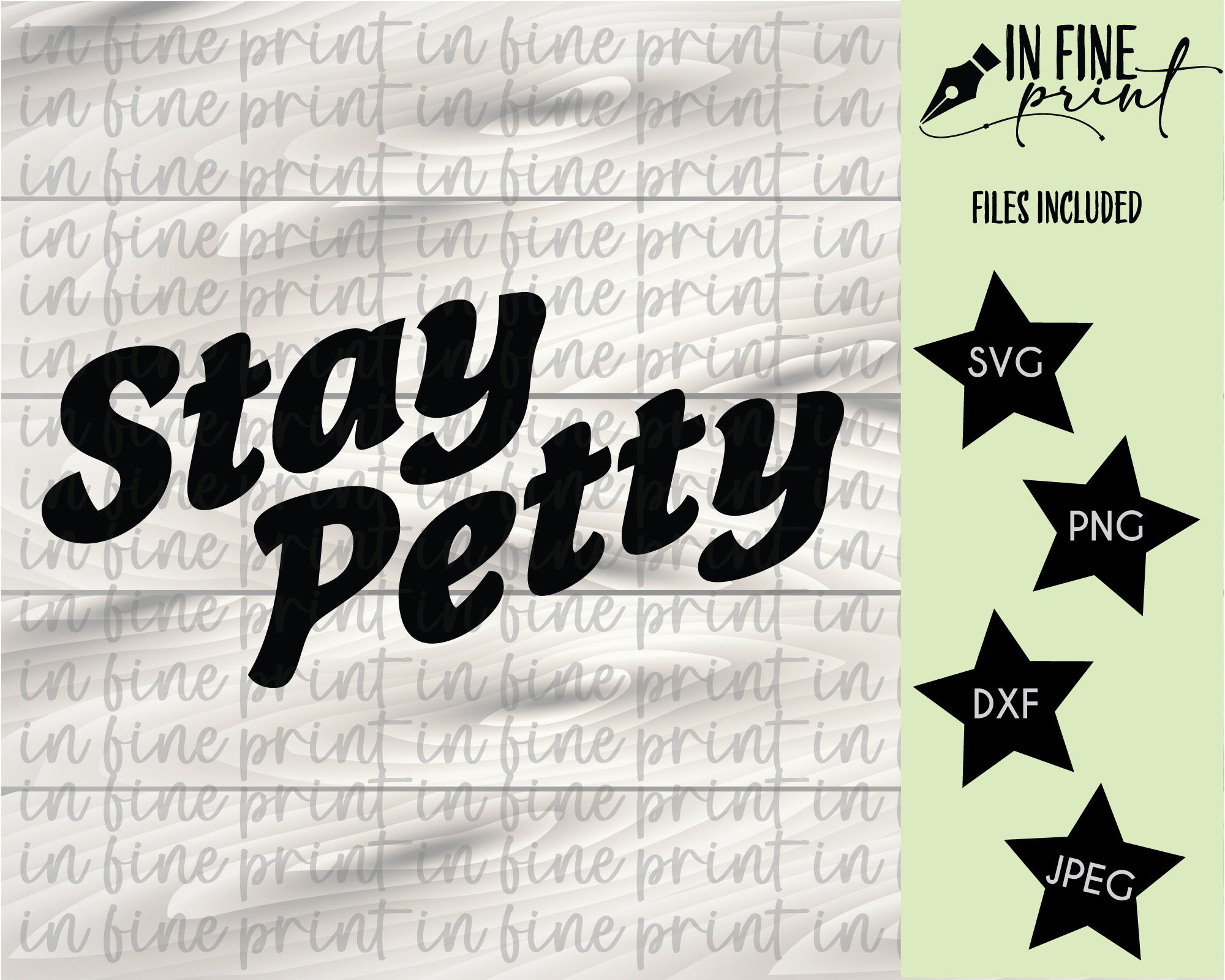 Stay Petty Digital Download SVG PNG Petty Betty Funny File - Etsy
