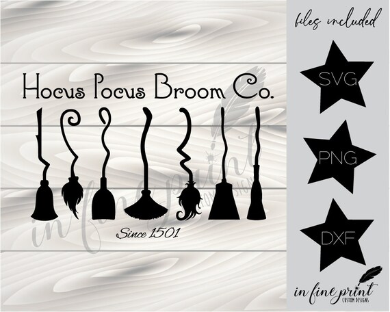 Hocus Pocus Broom Co // Halloween SVG File // Hocus Pocus | Etsy