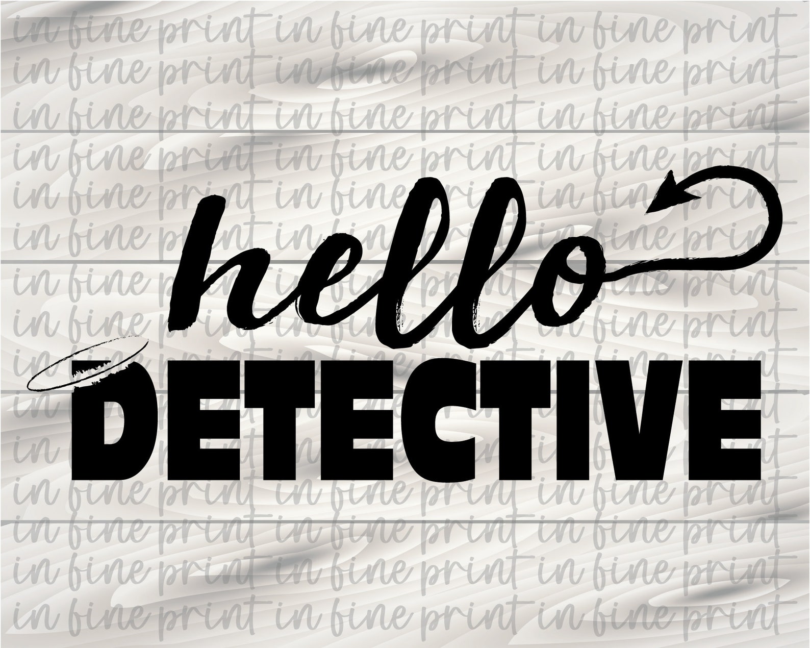 Hello Detective, Lucifer SVG PNG Digital Download, Devil Lucifer TV ...