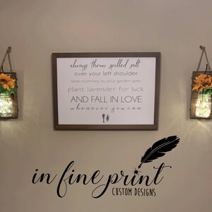 Downloadable Print Always Throw Spilled Salt... Practical Magic Quote ...