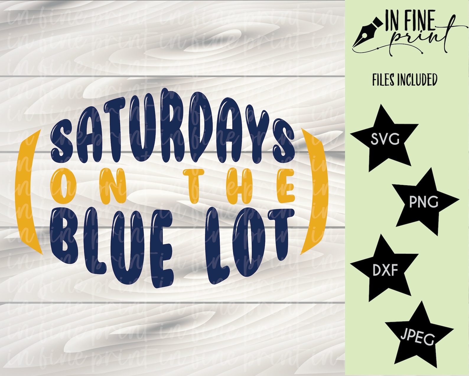 Saturdays on the Blue Lot // Blue and Gold WVU SVG PNG // - Etsy
