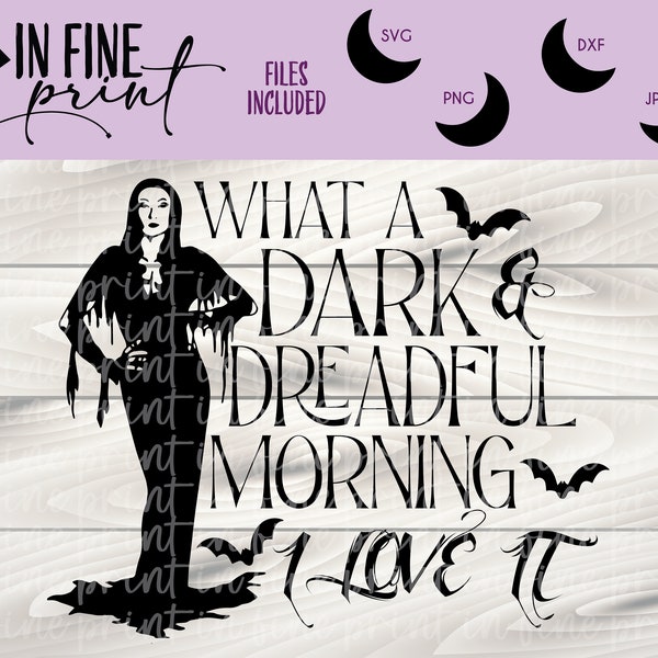 Morticia Addams Svg - Etsy