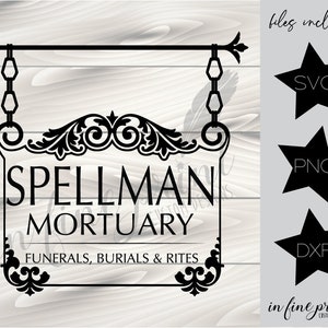 Spellman Mortuary Sign // Funerals, Burials & Rites // Sabrina Spellman ...