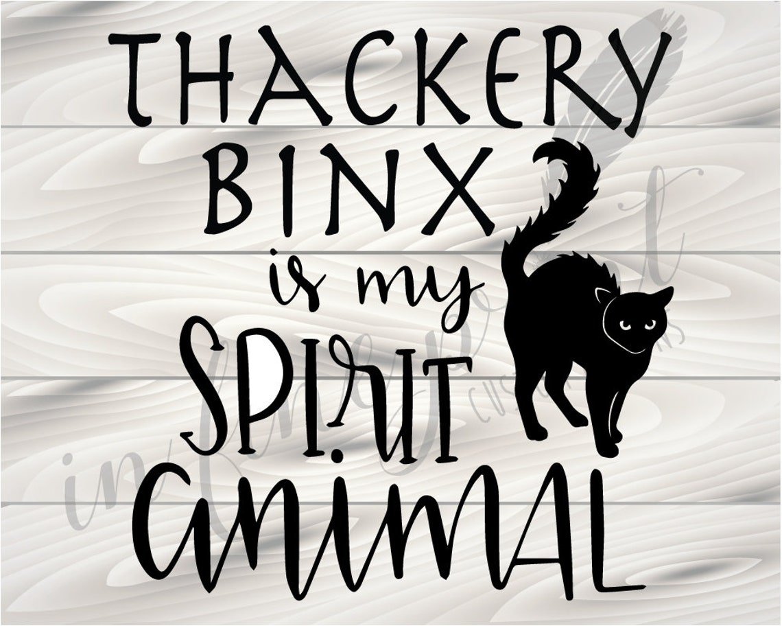 Thackery Binx // Spirit Animal Cat //hocus Pocus SVG | Etsy