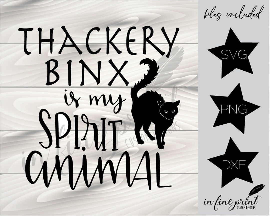 Thackery Binx // Spirit Animal Cat //hocus Pocus SVG - Etsy