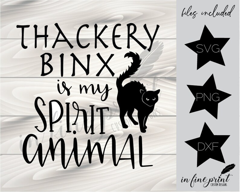 Thackery Binx // Spirit Animal Cat //hocus Pocus SVG - Etsy