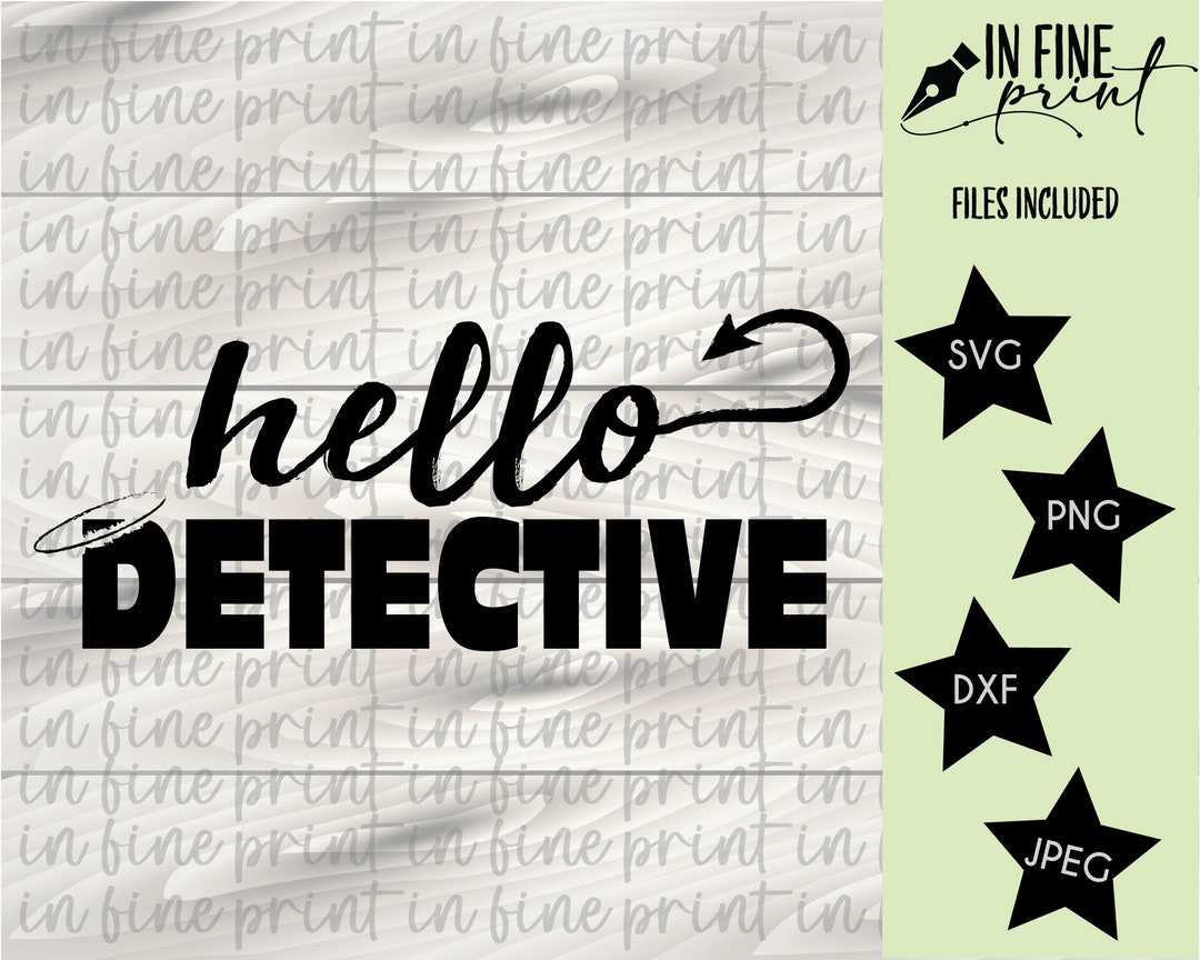 Hello Detective, Lucifer SVG PNG Digital Download, Devil Lucifer TV ...