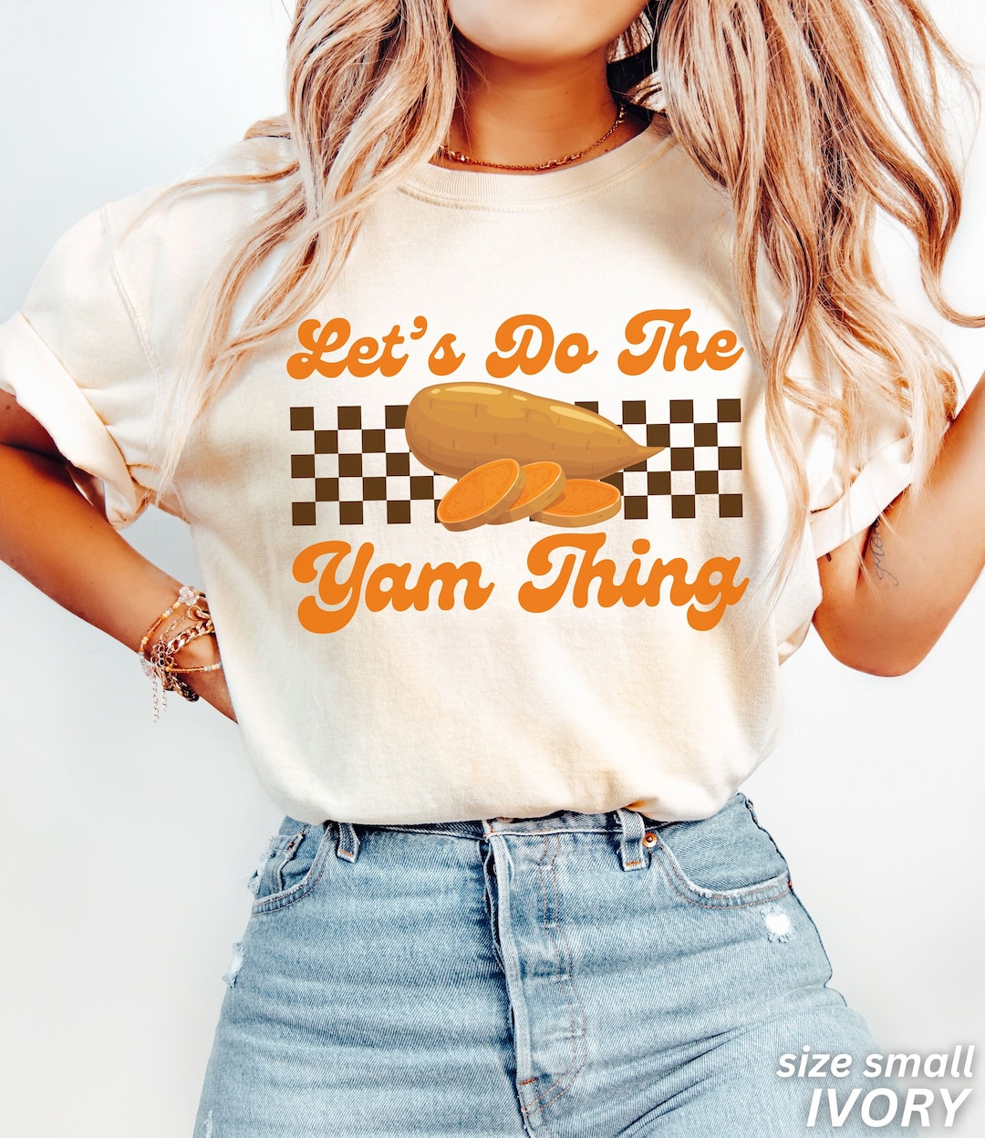 Funny Thanksgiving Shirt Let's Do the Yam Thing Thanksgiving Shirt for ...