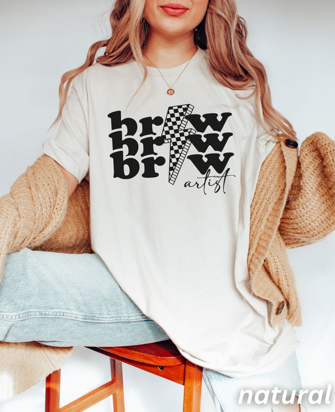 Retro Brow Artist Shirt, Brow Tech Gifts, Eyebrow Artist Tshirt, Brow ...