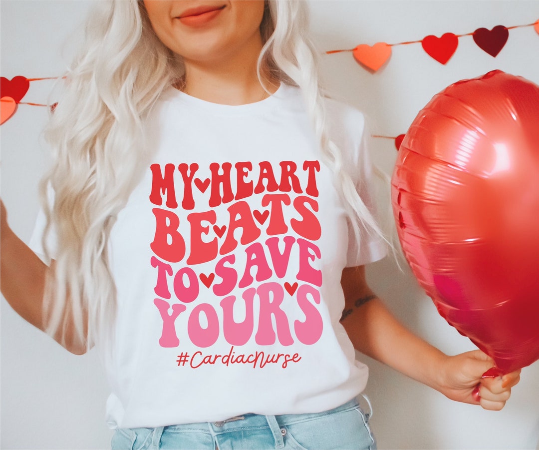 Valentines Cardiology Shirt, CICU Cardiac Intensive Care, My Heart ...