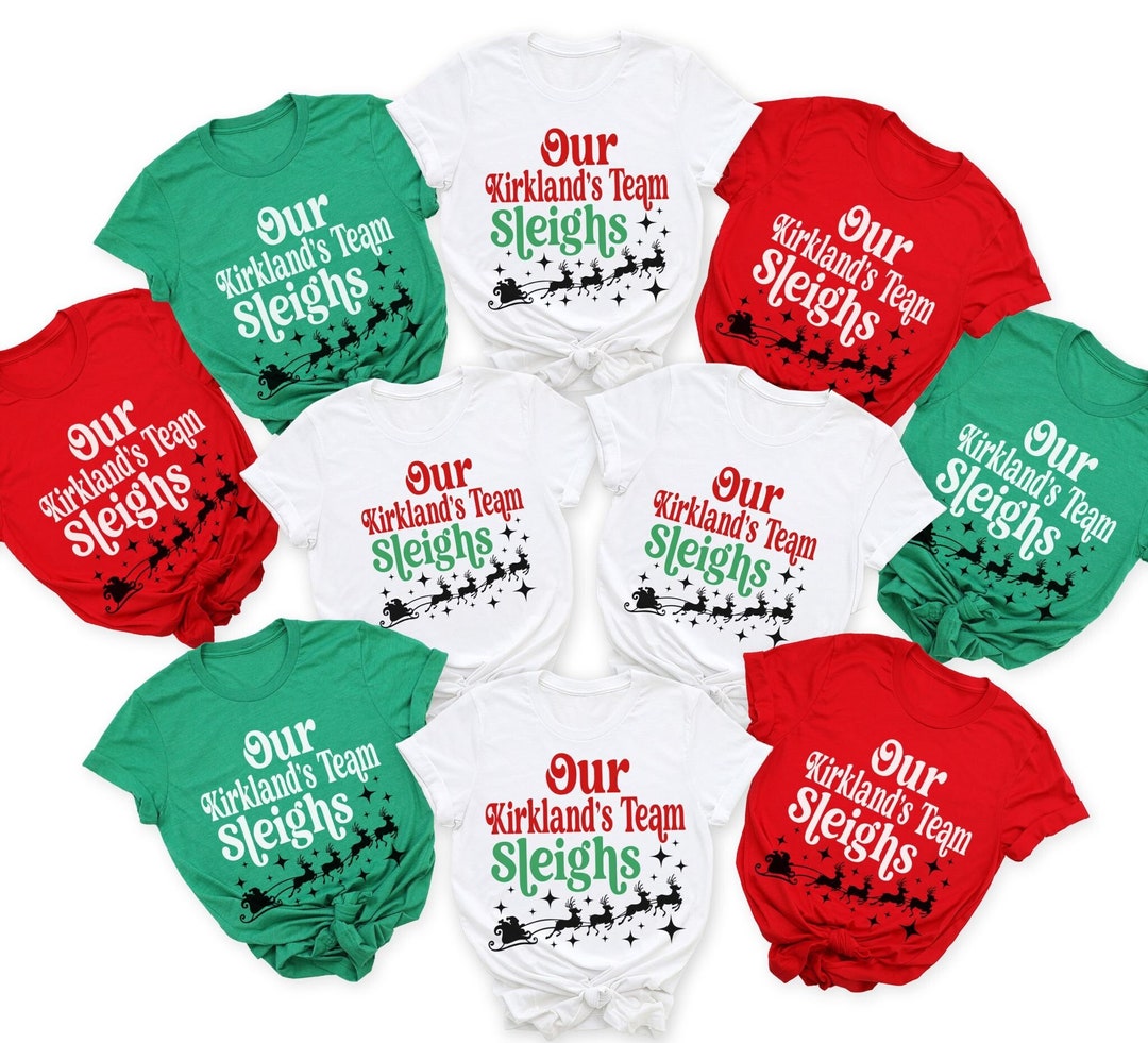 Work Party Christmas Shirts, Custom Office Party Tees, Matching Adult ...