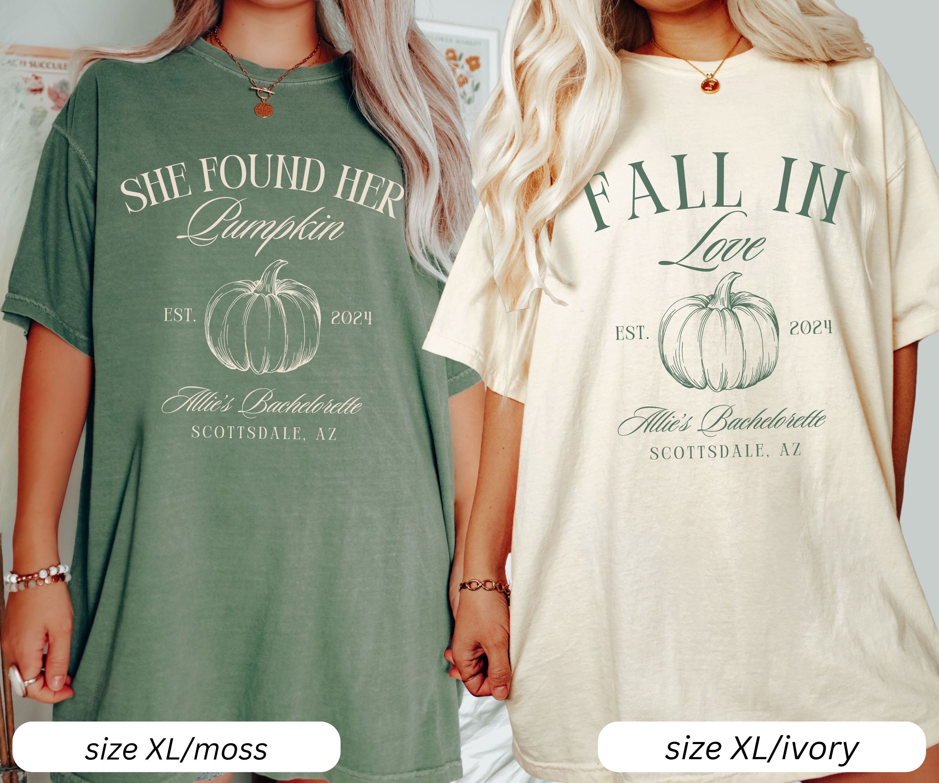 Fall Bachelorette Party Shirts, Fall in Love, Pumpkin Patch ...