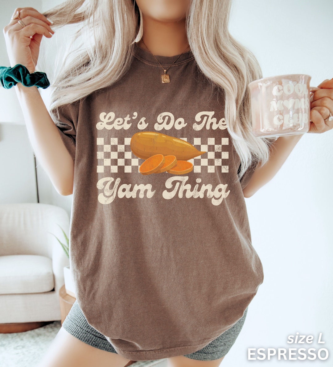 Funny Thanksgiving Shirt Let's Do the Yam Thing Thanksgiving Shirt for ...
