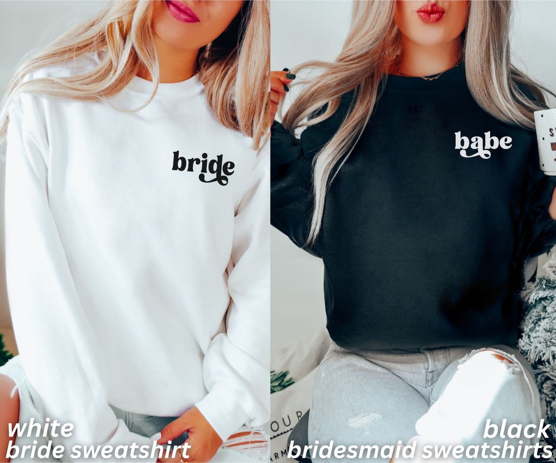 Winter Bachelorette, Ski Bachelorette, Bride and Babe Sweatshirts, Snow ...