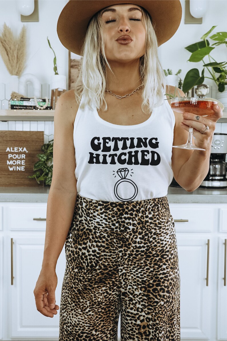 Nashville Bachelorette Party Tanks Getting Hitched Getting - Etsy