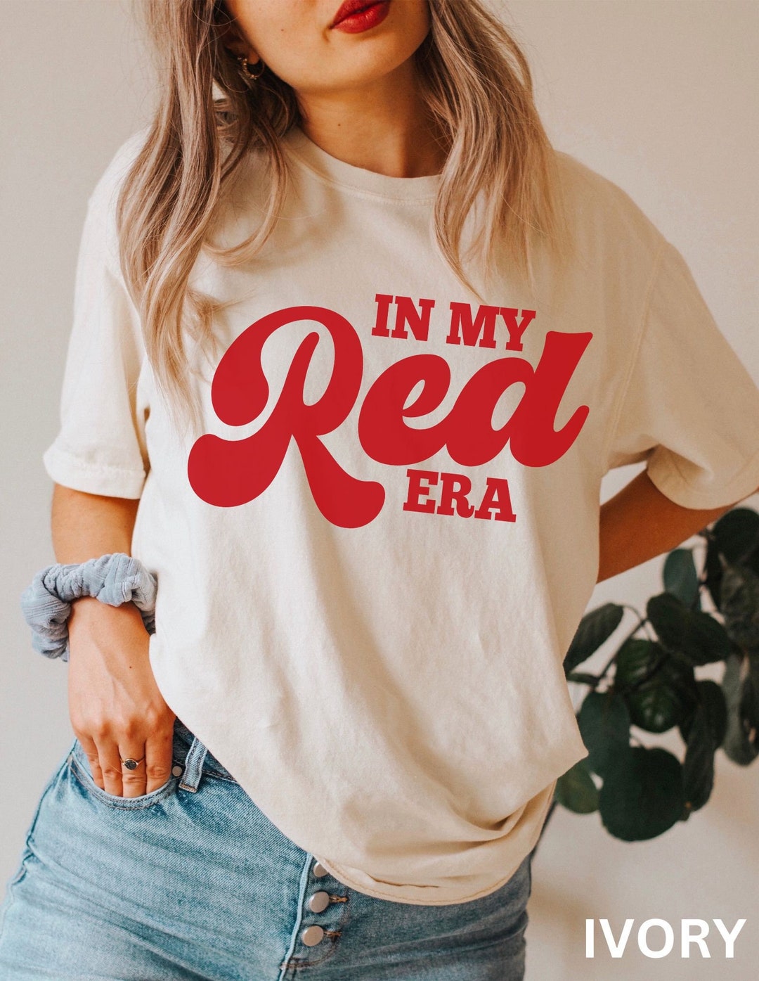 Concert Shirt, in My Red Era, Comfort Colors Shirt, Retro Concert Tee ...