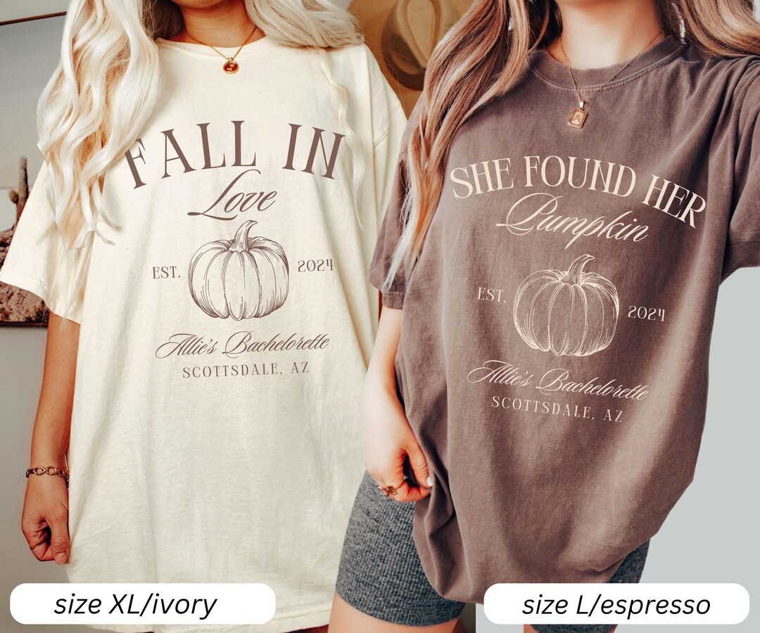 Fall Bachelorette Party Shirts, Fall in Love, Pumpkin Patch ...