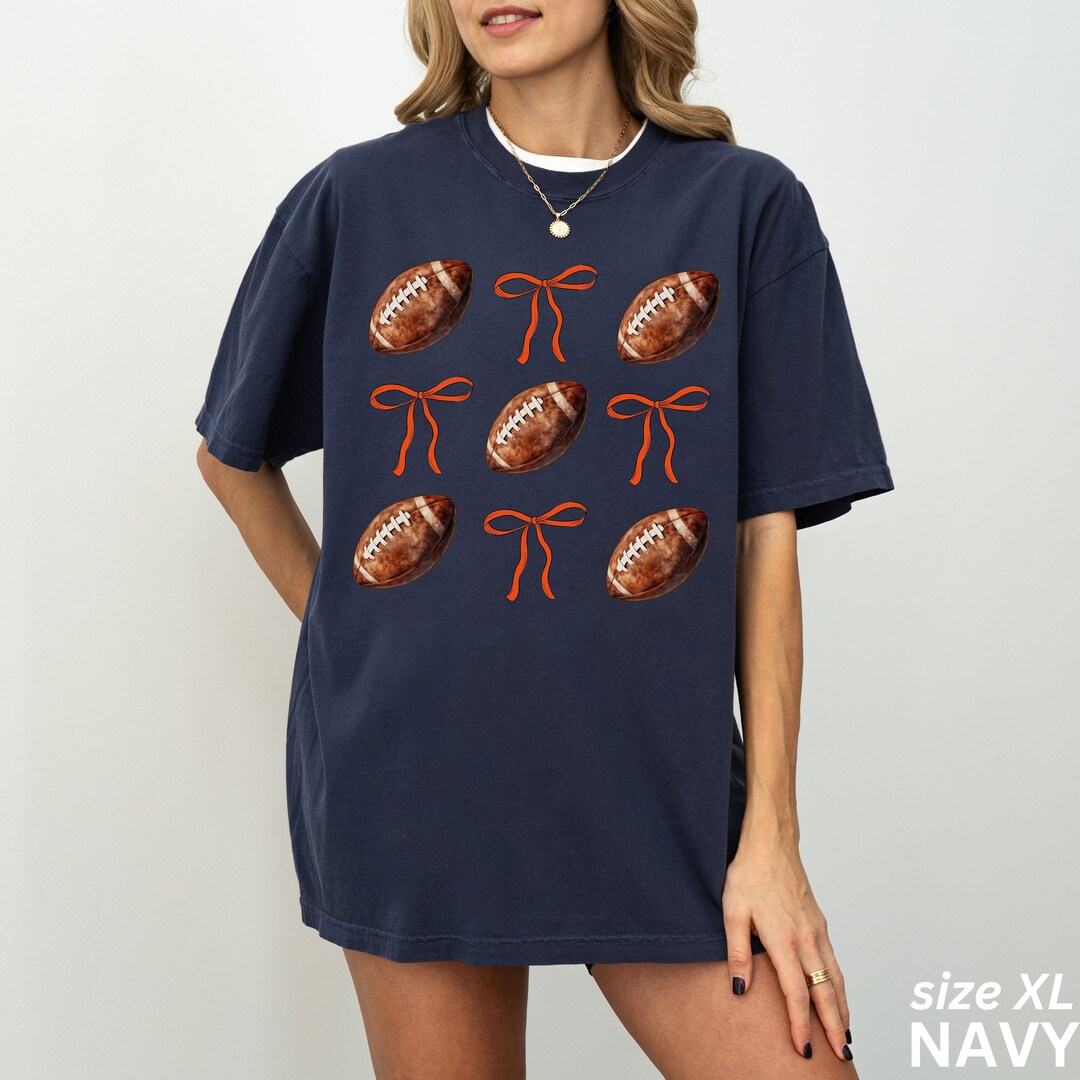 Fall Football Shirt, Coquette Bow Football Shirt, Girly Football Shirt ...