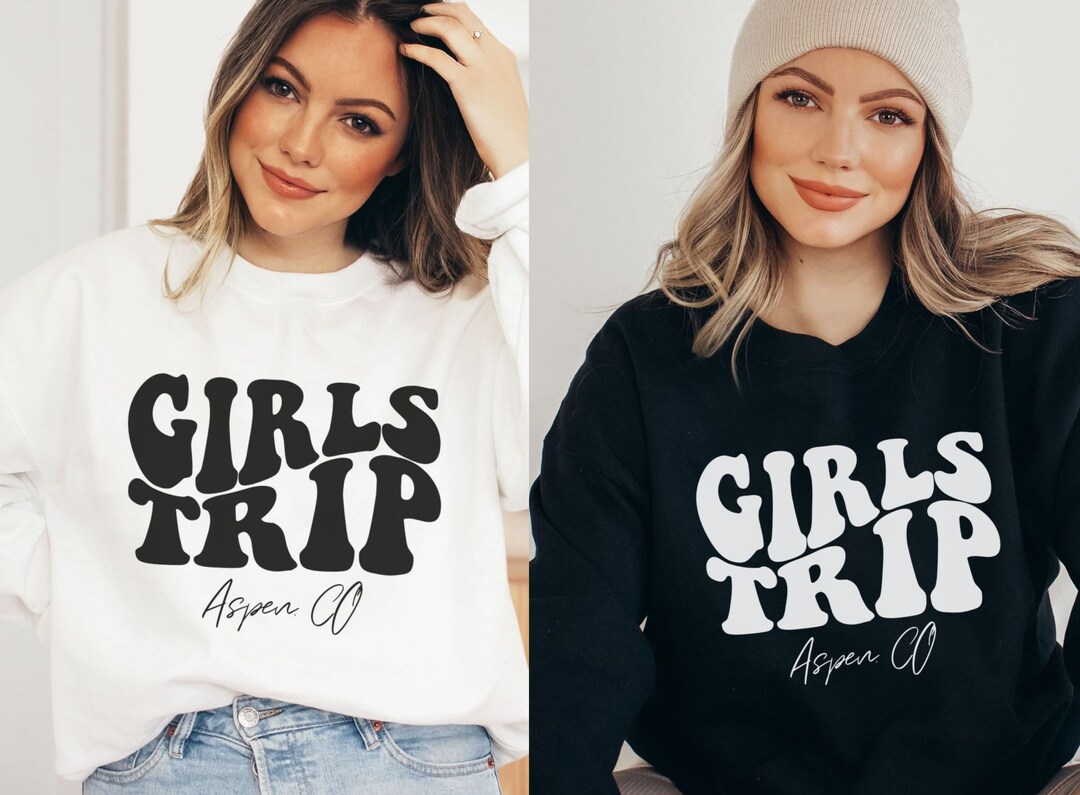 CUSTOM Girls Trip Sweatshirts, Retro Girls Trip, Preppy Girls Trip ...