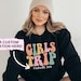Girls Trip Sweatshirts, Custom Girls Weekend Shirts, Winter Girls Trip ...