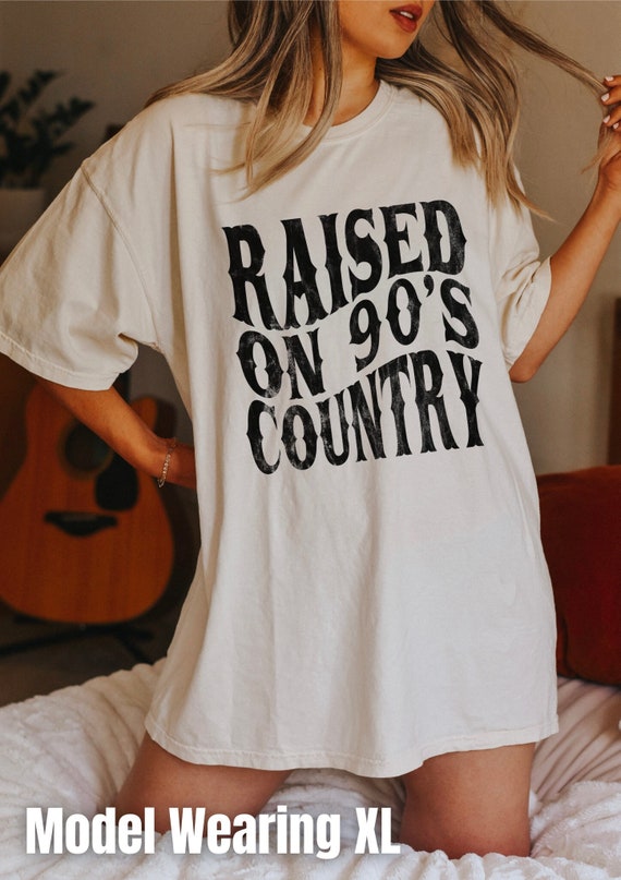 Raised on 90s Country Shirt Vintage 90s Country Tee Western - Etsy