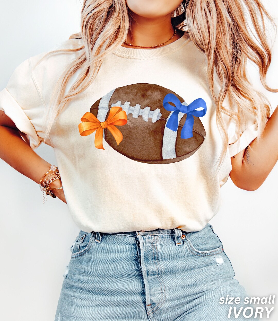 Fall Football Shirt, Coquette Bow Football Shirt, Girly Football Shirt ...