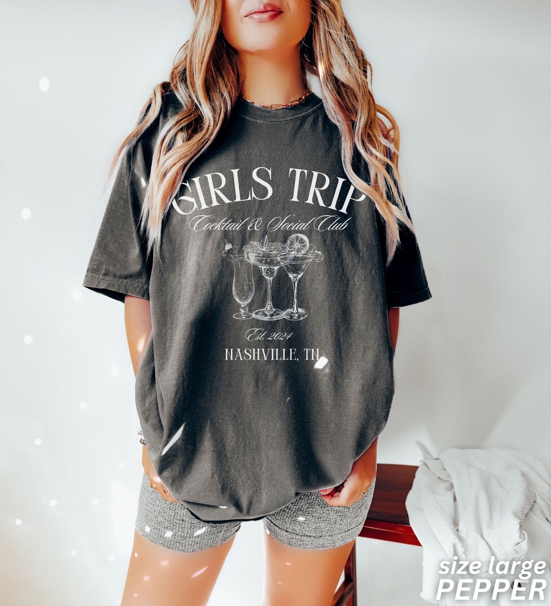 Girls Trip Shirts, Custom Luxury Girls Trip Tshirts, Cocktail and ...