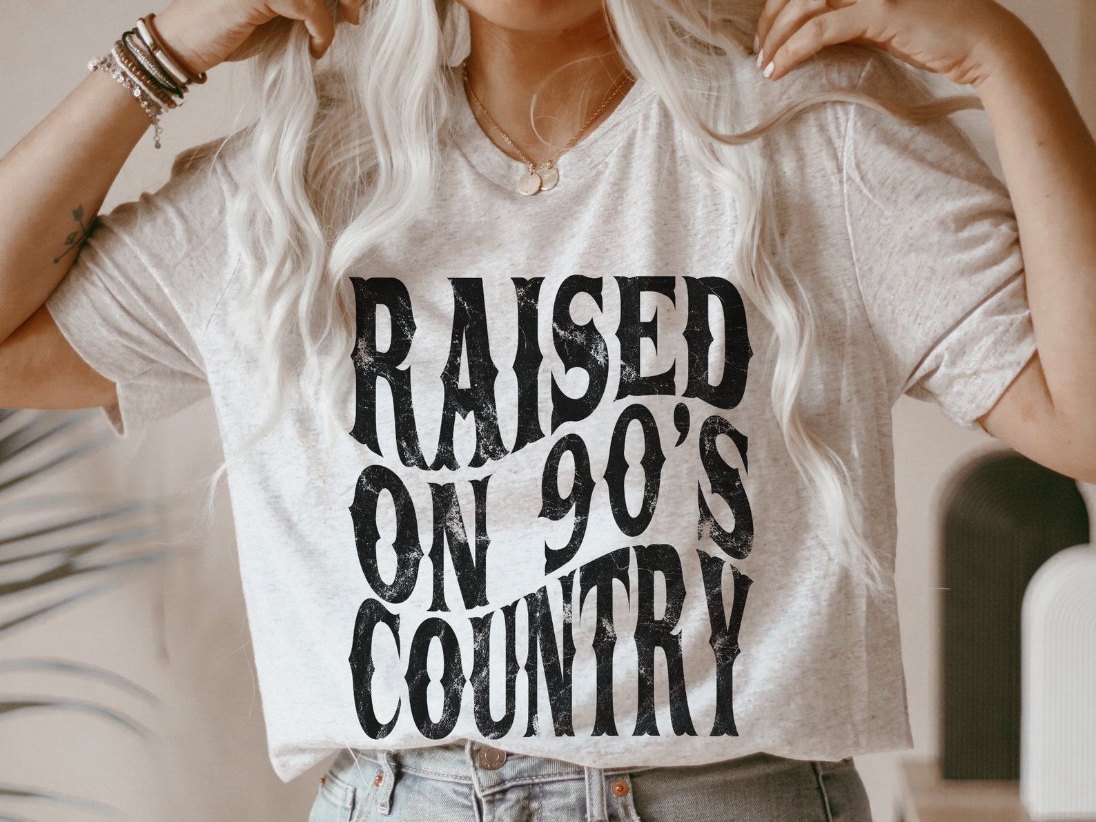 Raised on 90s Country Shirt, Vintage 90s Country Tee, Western Tshirt ...