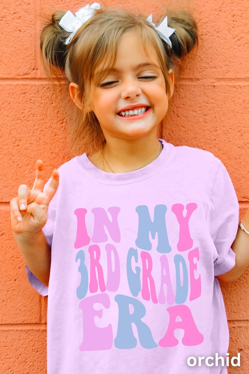 In My Third Grade Era, Cute 3rd Grader Shirt, Back to School Elementary ...