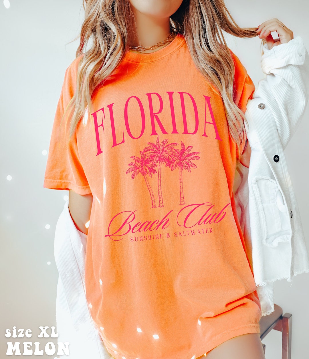 Comfort Colors Beach Shirt, Florida Shirt, Beach Club Tee, Cute Airport ...