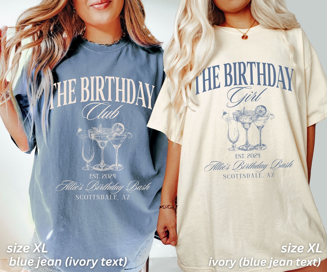 Custom Birthday Shirts, the Birthday Club Shirts, Custom Group Shirts ...
