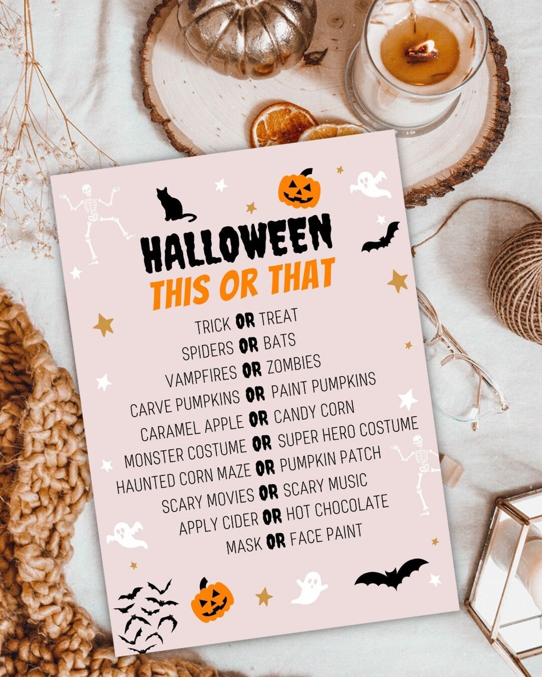 Halloween This or That Printable, Kids Halloween Games, Halloween Games ...