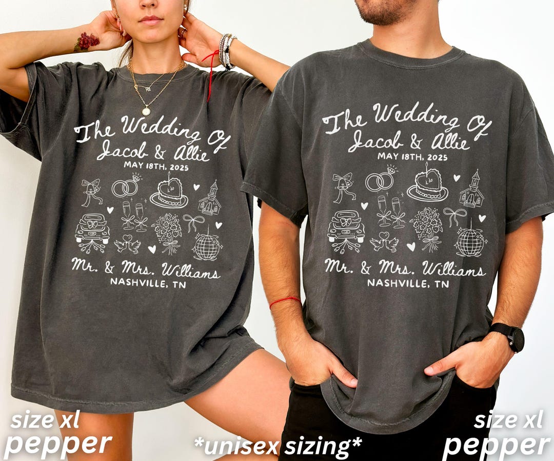Custom Wedding Shirts, Wedding Guest Gifts, Wedding Tshirt Toss ...